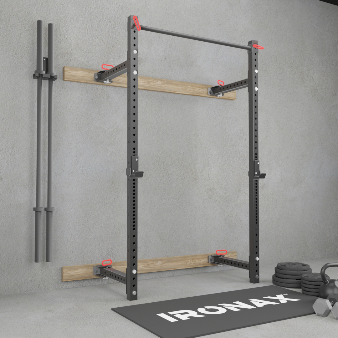 IRONAX WALL MOUNTED XPF FOLDING RACK – Fitness Depot Atlantic